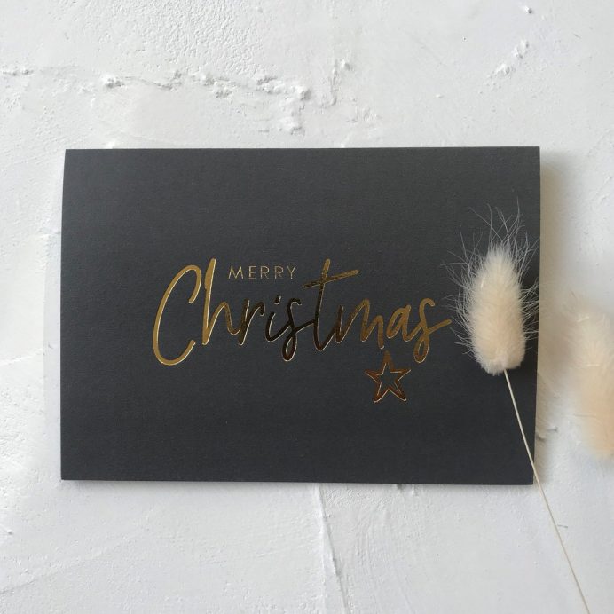 PaperGrace - Luxury Gold Foil Christmas Card (6 pack)
